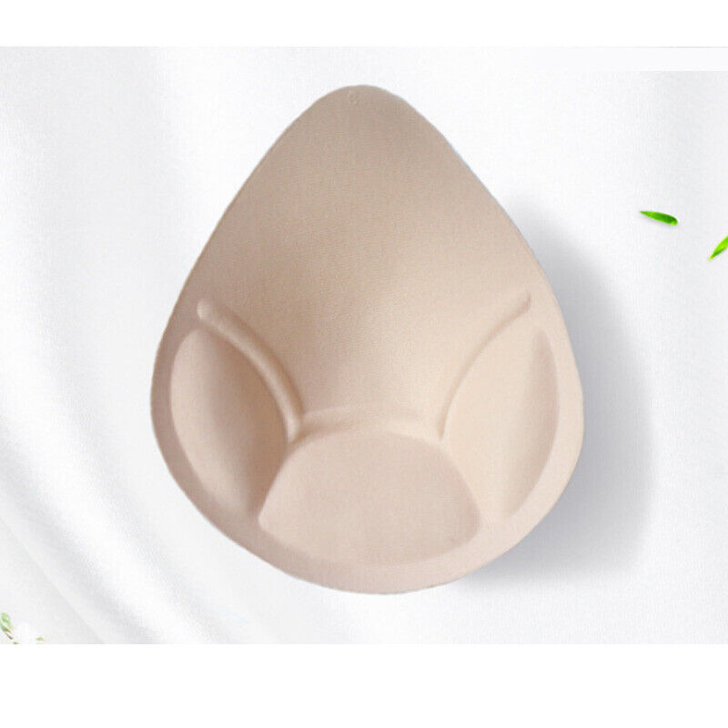 2PCS Foam Breast Form Women Bra Pad Insert Cleavage Enhancer Push-up ...