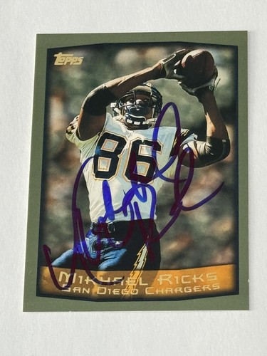 Mikhael Ricks 1999 Topps Authentic Signed Autograph Auto Card San Diego ...