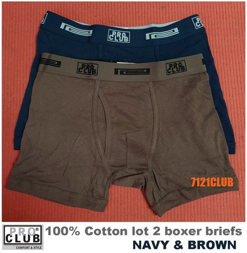 LOT 2 PRO CLUB BOXERS BRIEFS PROCLUB MEN'S UNDERWEAR COTTON BIG AND ...