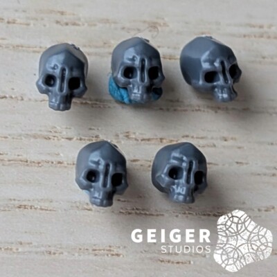 Warhammer 40K Battlefield Trophies Bits | Tau Fire Warrior Skulls 5pc ...