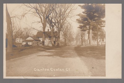 Real Photo Postcard Canton Center, Connecticut with Houses in View | eBay