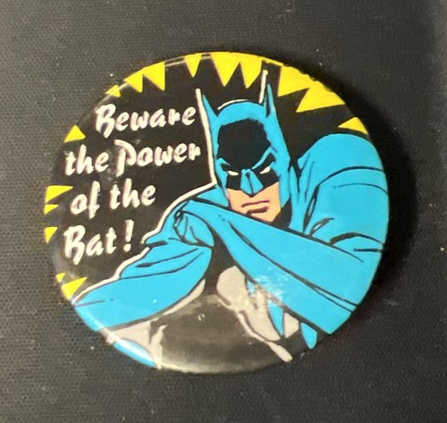 DC Comics Batman "Beware The Power Of The Bat 1 3/4” Button 1989 VTG | eBay