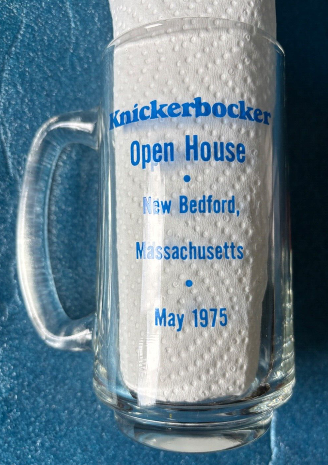 MINTY VINTAGE 1975 RUPPERT KNICKERBOCKER BEER STEIN MUG GLASS NEW ...