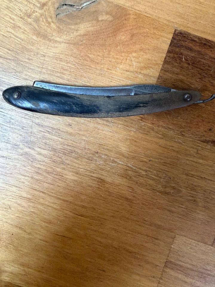 antique straight razor 100 years old wade & butcher sheffield blade as ...
