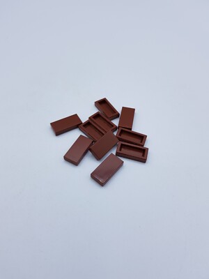 LEGO LOT 10 X TILE 1X2 REDDISH BROWN REF 3069 / 4211151 *NEUF* | eBay