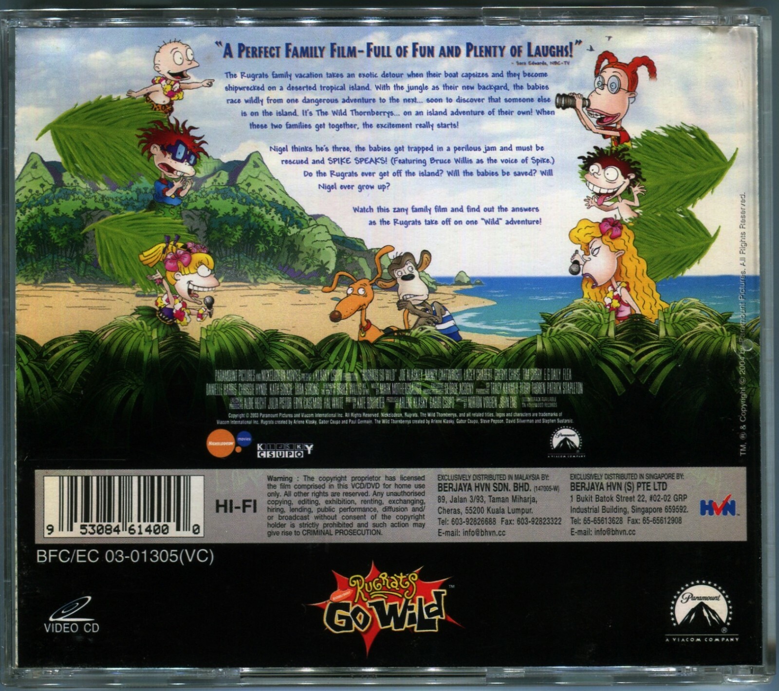 2003 Rugrats Go Wild - Original Video CD VCD Set Collectible Rare OOP ...