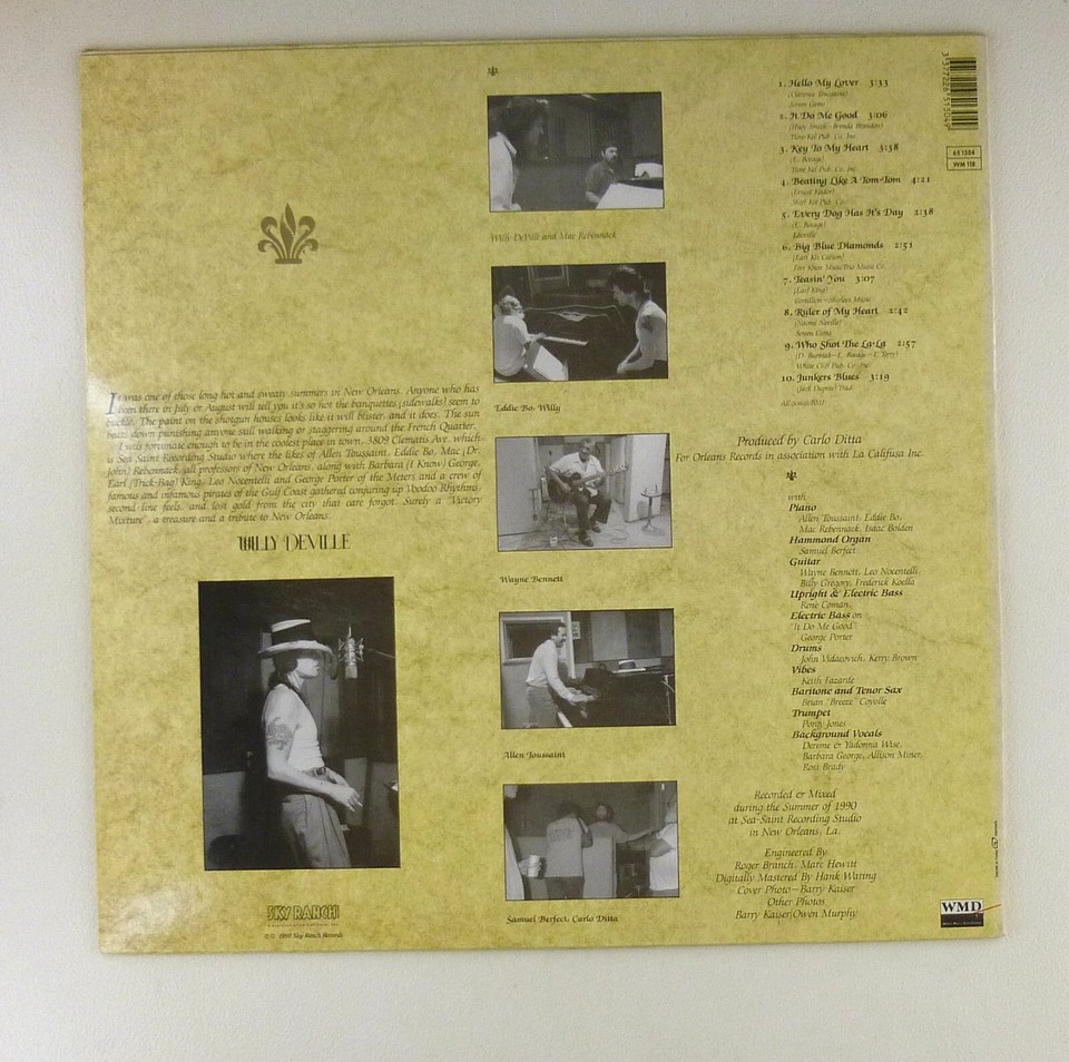12" LP Vinyl - Willy DeVille – Victory Mixture - M1854 Z13 | eBay