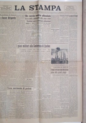 WW2-I Military Plans Of The Quebec Conference Of 22-08-1943 No.1554 | eBay