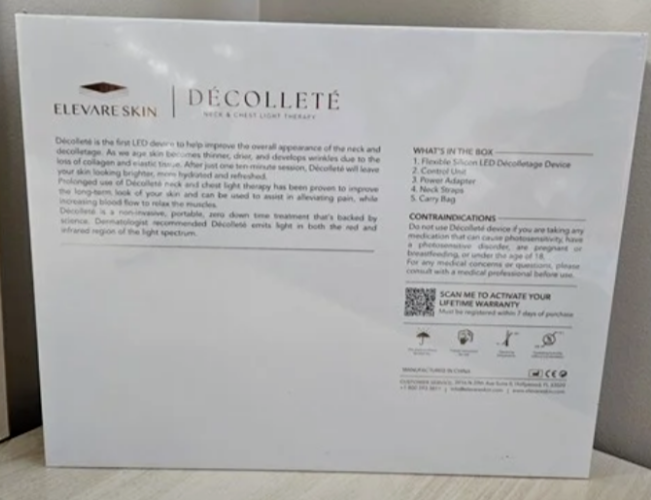 ELEVARE SKIN DECOLLETE NECK & CHEST LIGHT THERAPY BEAUTY DEVICE-BRAND NEW-SEALED | eBay