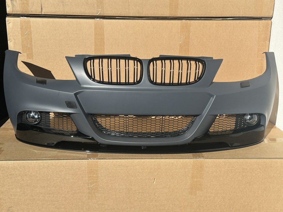 For 2009-2011 BMW E90 E91 4dr 3-Series M-Tech Style Front Bumper + Fog ...