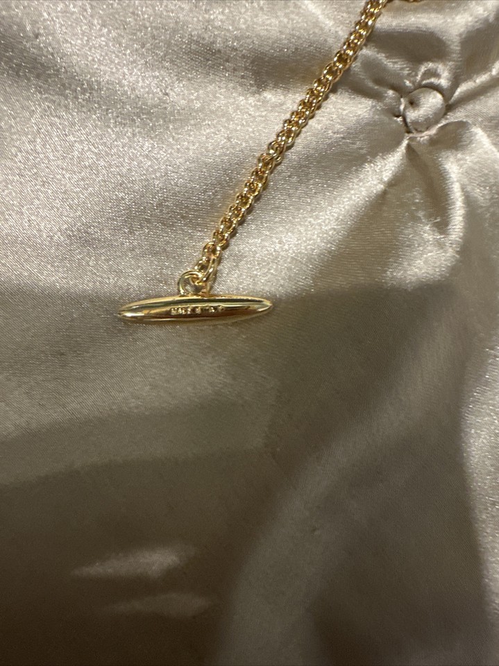Loewe Gold Necklace Chain Logo Pendant Anagram | eBay
