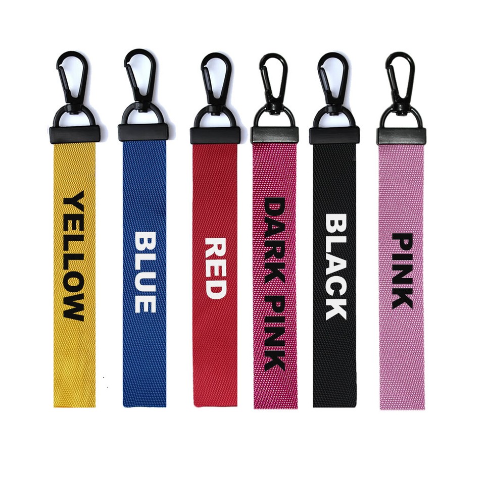 Custom Key Chain Keyring Luggage Personalised Name Text Tag Zipper Pull ...