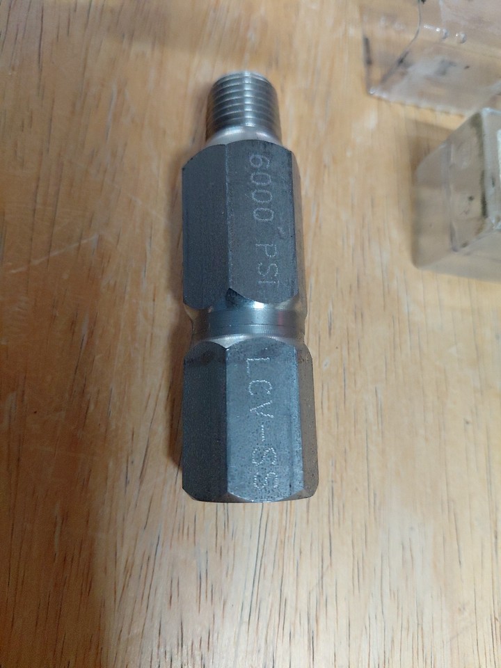 Check Valve Line Stainless Steel 1/4" LCV-SS 6000 PSI | eBay