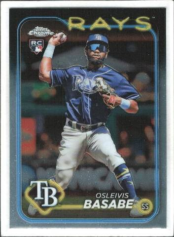 2024 Topps Chrome Osleivis Basabe RC ROOKIE CARD #41 Rays | eBay