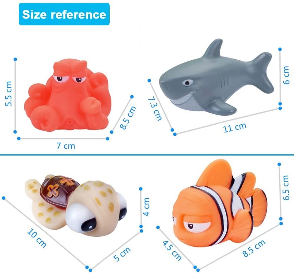 Kids Bath Toys Finding Dory Nemo Bath Squirters Bath Toys Baby Floating ...