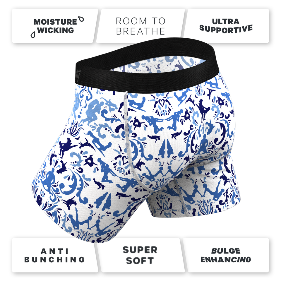 The Risqué Rorschach | Blue Willow Ball Hammock® Pouch Underwear With ...