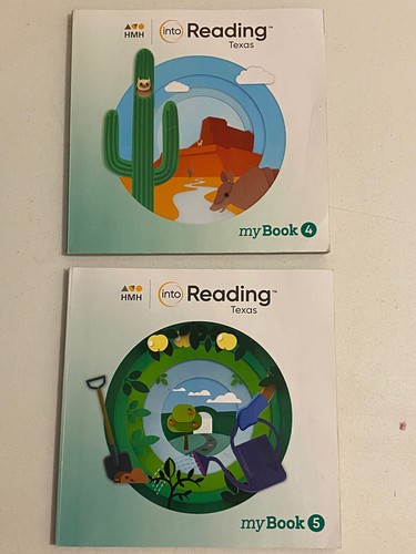 2 Books- HMH into Reading Texas First Grade 1 myBook 4 & 5 My Book Home ...