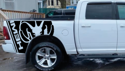 Vinyl Decal RAM Wrap Kit for Dodge Ram 2009-18 1500/2500 Truck 5.7 BED ...