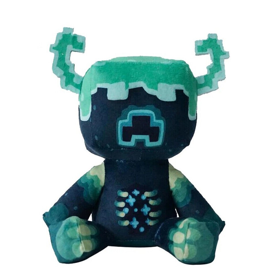 25cm Minecraft Warden Plush Toy Figure Kawaii Soft Stuffed Doll ...