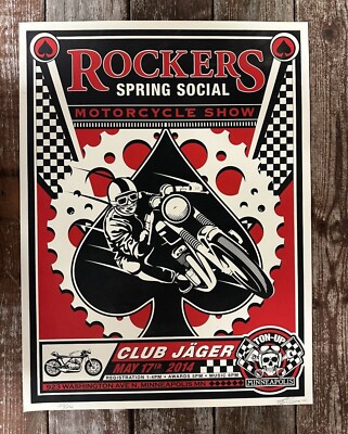 ROCKERS MOTORCYCLE SHOW POSTER | eBay