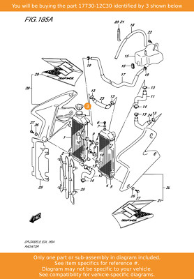 SUZUKI Cap, Radiator (1.1), 17730-12C30 OEM | eBay UK