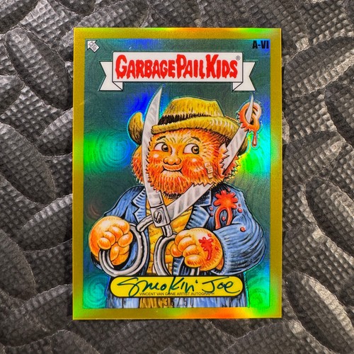 GARBAGE PAIL KIDS CHROME 7 A-VI SMOKIN' JOE GOLD AUTOGRAPH 36/50 ...