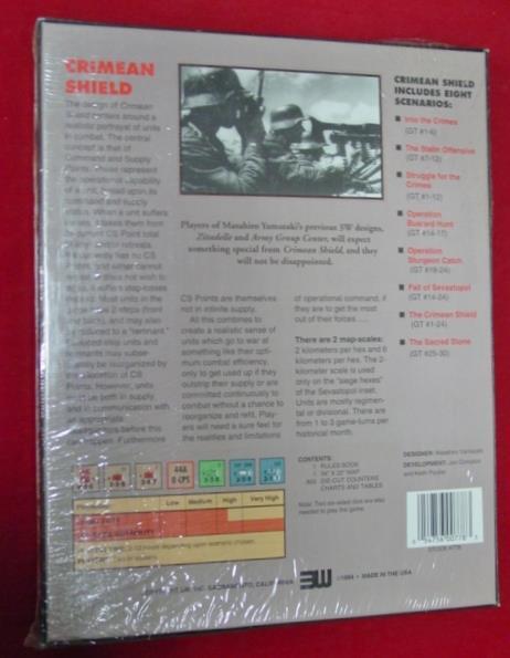 3W 1994 : CRIMEAN SHIELD - WW2 Battles for The Crimea - Boxed Game ...
