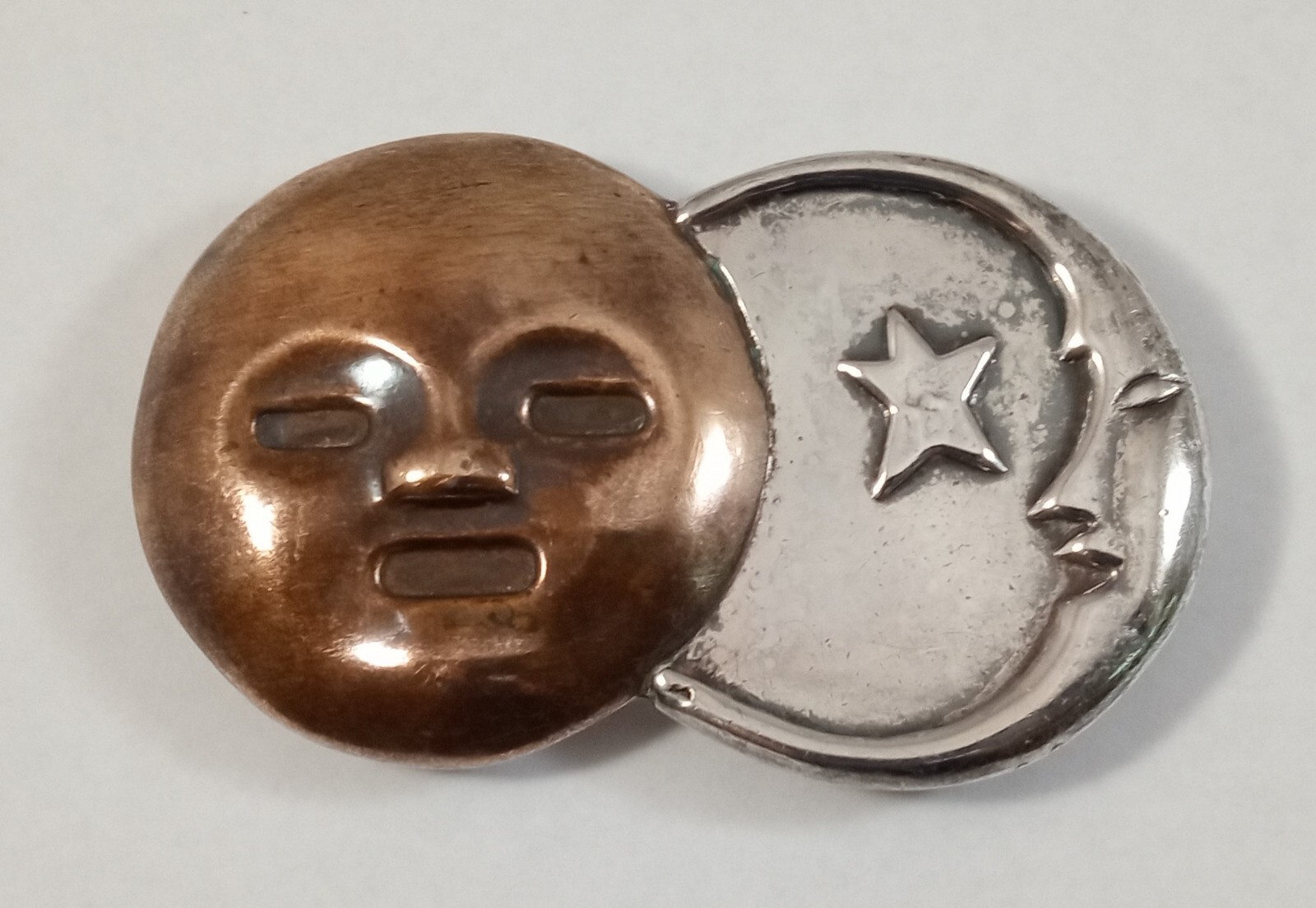 Iconic Spratling Sterling Copper Sun Face Star Crescent Moon Belt ...