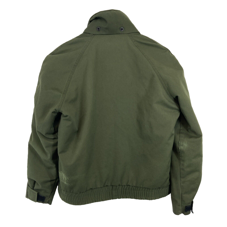 Vintage Official R&R Uniforms Green Bomber Jacket Men's Size S With ...