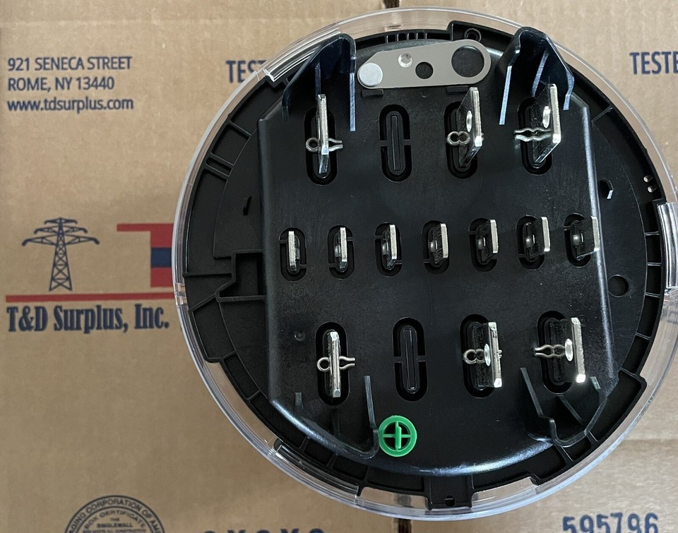 GE, GENERAL ELECTRIC WATTHOUR METER KWH, KV2C, FM36S (6S) 13 LUGS, 4W ...