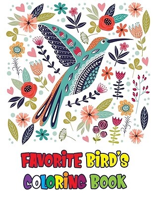 Favorite Bird's Coloring Book Birds Mindful Coloring Book for by ...