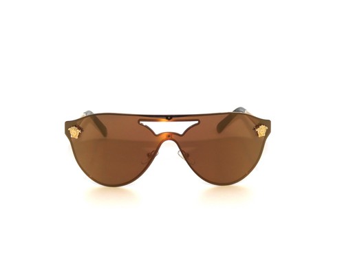 Versace VE2161 2161 1002F9 Gold Brown Mirror Gold Sunglasses | eBay