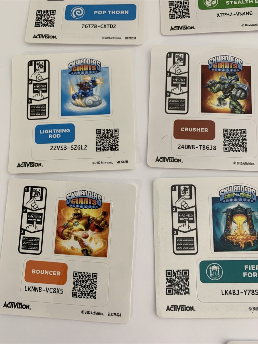 Skylanders Codes