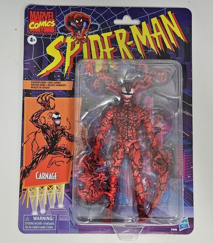 Marvel Legends Spider-Man Series - Carnage 6' Figure Retro Minor Bent ...