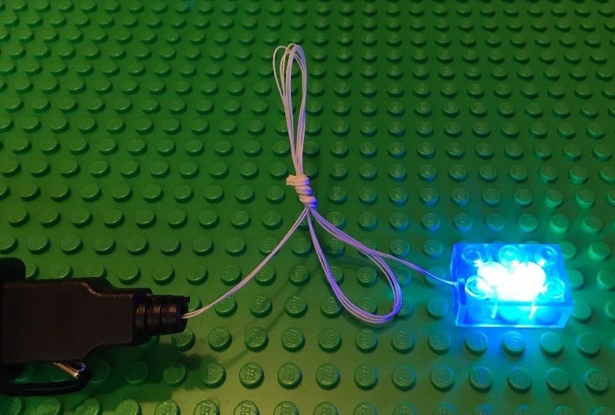 lighting brick 2x3 for Lego blinking multi color led USB powered | eBay