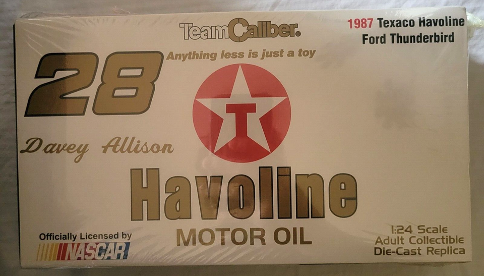 Team Caliber 1/24 1987 Davey Allison #28 Texaco Havoline Ford T'bird ...