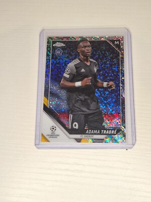 Adama Traore 2022 Topps Chrome Champions league Soccer #65 Sparkle 102/ ...