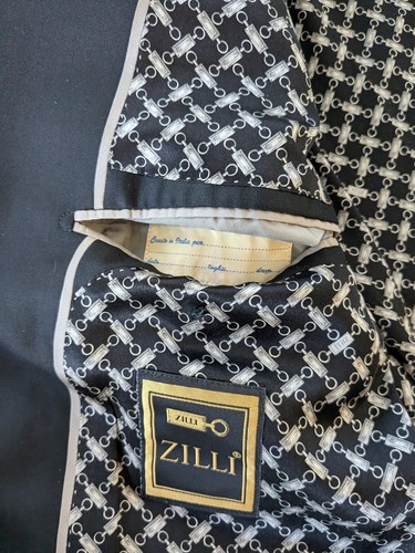 Zilli Paris Jacket Sportcoat Blazer SILK SCARF LINED 58R EU 48R US ...
