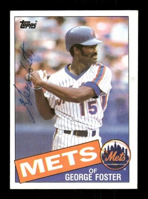 1985 Topps 170 George Foster signed auto autograph ballpoint BXCP59 | eBay