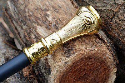 Masonic Segmented Walking Stick Cane - Freemasons - Mason - Square and ...