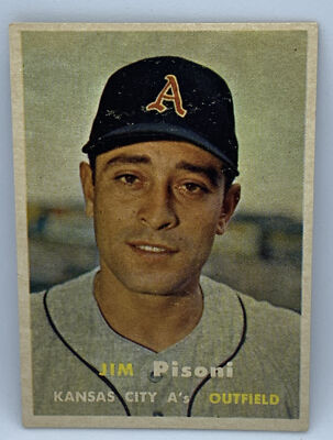1957 Topps Jim Pisoni Athletics #402 Ex/ExMT | eBay