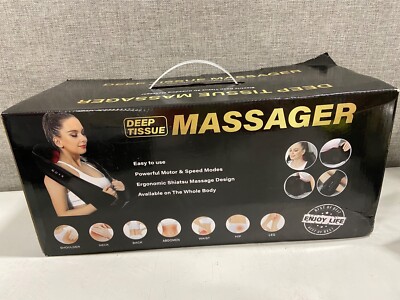 WERTYI Shiatsu Neck and Back Massager with Soothing Heat, Electric Deep ...