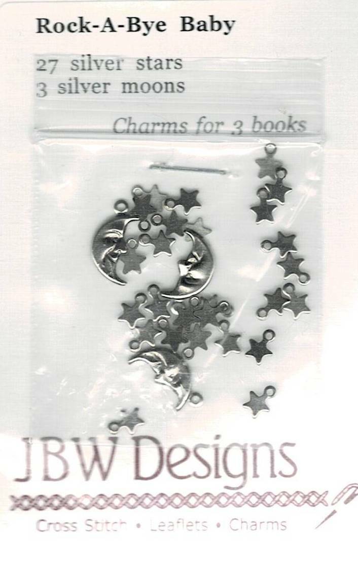 ROCK A BYE BABY CHARMS 27 SILVER STARS, 3 SILVER MOONS-JBW DESIGNS | eBay