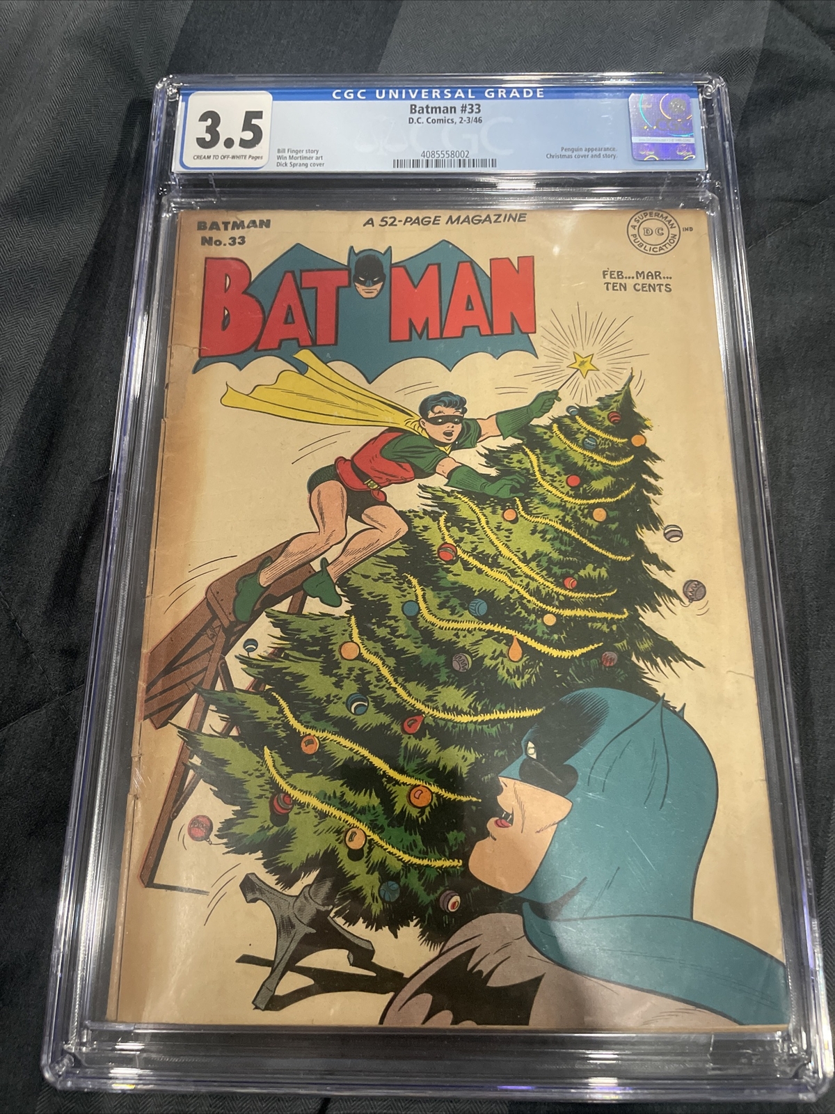 Batman #33 - DC Comics 1946 Graded CGC 3.5 Golden Age Comic Book Batman ...