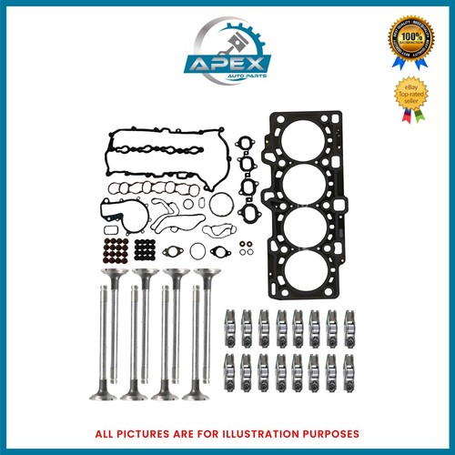 FOR VAUXHALL B20DTH 2.0 CDTI DIESEL ENGINE HEAD SET +EXHAUST VALVE ...