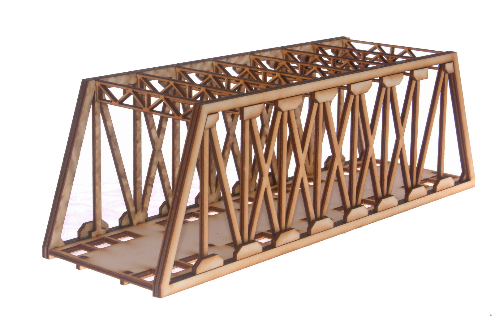 BR006 Single Track Long Girder Rail Bridge OO Gauge Model Laser Cut Kit ...