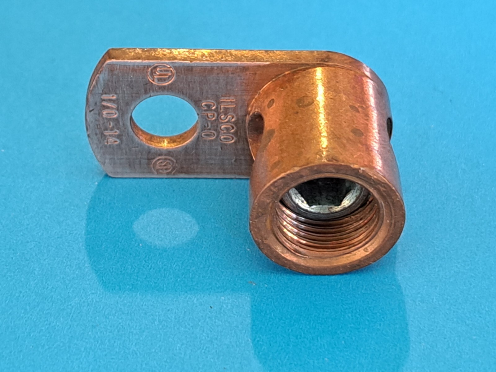 ILSCO CP-0 Copper Post Connector, conductor range 1/0-14, 5/16" HOLE ...