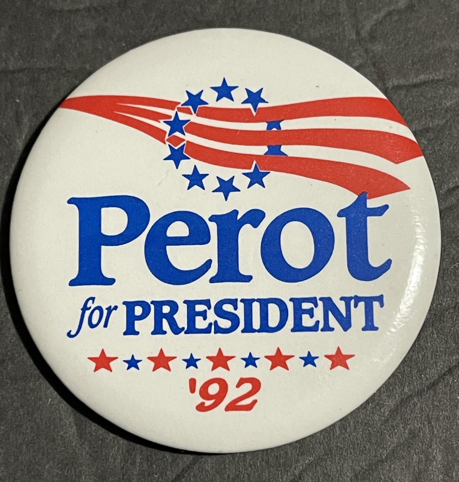 Vintage Political Ross Perot For President '92 Campaign Pin Back Button ...