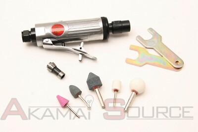 MINI 1/4" Air Straight Inline Die Grinder 1/8" Rotary Air Compressor ...