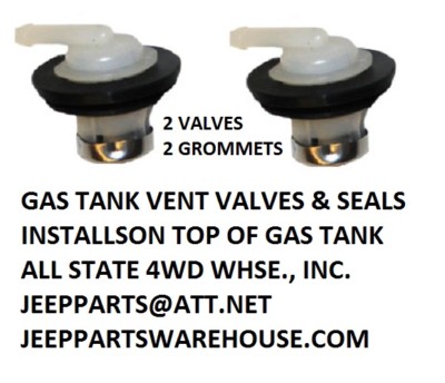FITS JEEP CJ JEEP WRANGLER YJ EMISSION ROLLOVER CHECK VALVES AND ...
